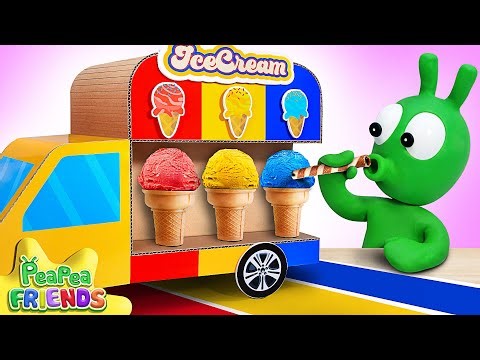 🍦Pea Pea’s Sweet Adventure with a Colorful Ice Cream Vending Machine 🍨Pea Pea Friends