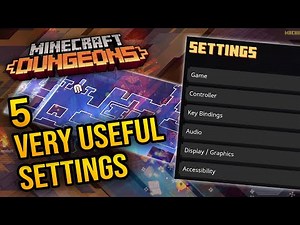 5 VERY Useful Settings in Minecraft Dungeons That You Should Make Sure You Are Using!