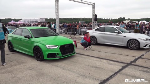 BMW M2 Comp vs Audi RS3 Sedan vs 740HP BMW M3 G80 Aulitzky Tuning – Drag Battle!