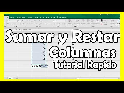 Video Tutorial ¿Cómo sumar y restar dos columnas en Excel? Muy fácil