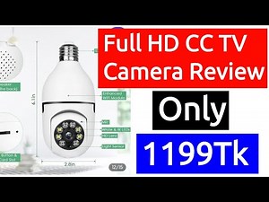 V380 PRO Q16 Bulb Camera Review | 360° PTZ, 1080P, Night Vision, 2MP IP WiFi Camera | Full Features