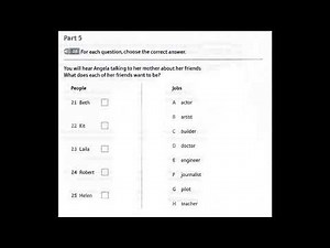 A2 KEY FOR SCHOOL EXAM TRAINER OXFORD Test 1 Part 5 I English Mr Thinh