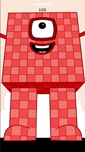 Numberblocks 100: The BIGGEST Block EVER! 🔢✨#shorts