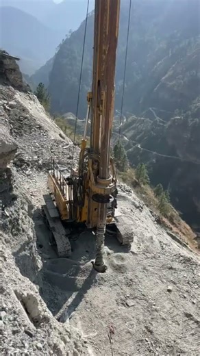 micro pile work for valley side treatment