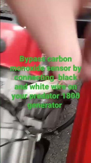 bypass carbon monoxide sensor predator 1800 generator