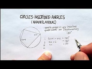 Circles: Inscribed Quadrilateral (Example One)