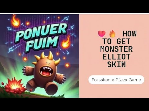 ❤️🔥 HOW TO GET MONSTER ELLIOT SKIN (EASIEST METHOD) | Forsaken x Pizza Game | FIX Problem