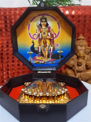 Murugan's Golden Color Paduka Revealed