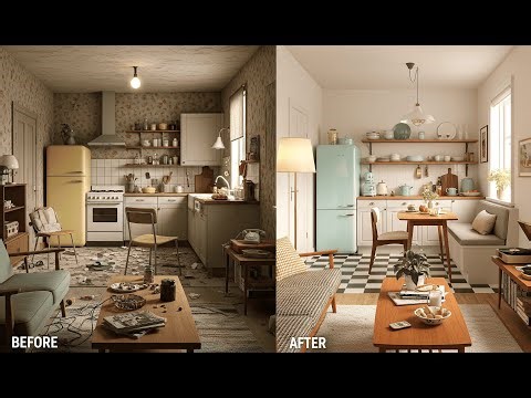 GENIUS Open Concept - Small Living Room + Small Kitchen Ideas | MAKE IT SIMPLE