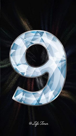 Crystal Number Countdown 💎 Relaxing 9–0 Timer #countdown #timer #shorts