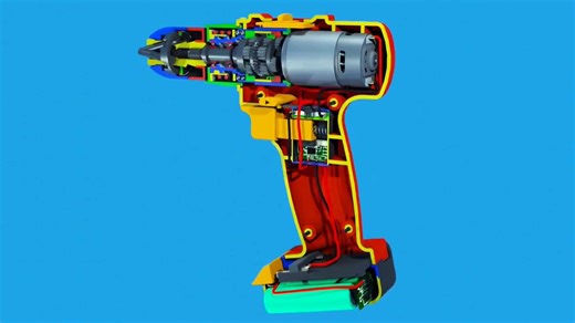 Electric Drill Machine Working Explained with 3D Animation