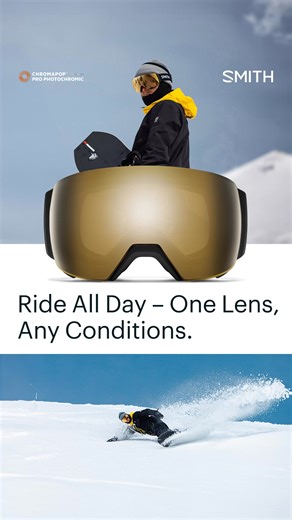 Ride All Day - One Lens, Any Conditions Experience seamless transitions with ChromaPop™ Pro Photochromic, our fastest-changing lens. Smith Goggles-Designed and built in the USA for over 50 years. | Smith