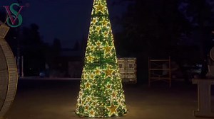 Giant Commercial Lighted Ball Metal Sphere Tree 3d Motif Outdoor Illuminated Christmas Ball Tree