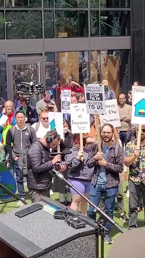 Hundreds of Amazon employees walked off the job Wednesday to protest the company’s return-to-work policies, impact on the climate and deepest-ever round of layoffs. | Bloomberg Television | Facebook