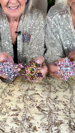 Behind the Scenes of the Kirks Folly 25% Off Winter Frenzy Cosmic Glamour Explosion Show - Save 25% Sitewide through 1/1 Midnight & each order over $50.00 receives a Free Magical Bracelet (while supplies last) - Featuring the Cosmic Glamour Explosion Pin This radiant pin sparkles like a captured supernova, its faceted navette and teardrop crystals scattering light as though born from the heart of a star. Each shimmering facet gleams with a celestial fire, echoing the dance of galaxies in motion,