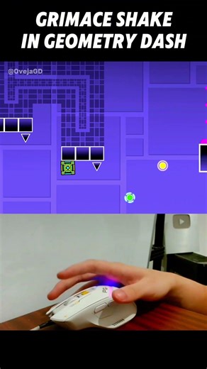 Grimace Shake 2026 Sped Up Challenge in Geometry Dash! #shorts