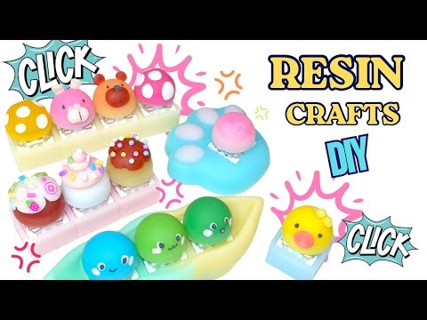 RESIN CRAFTS - Click! click! KEYCAP FIDGETS - Tutorial