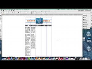 Newspaper Page Layout using InDesign