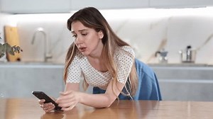 Bored Middle-aged Woman Bending Over Table Stock Footage Video (100% Royalty-free) 1109351907 | Shutterstock