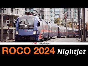 ROCO new for 2024 Nightjet Train in H0-Scale