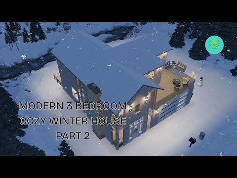 Modern 3 Bedroom Cozy Winter House / Sims Freeplay / Part 2