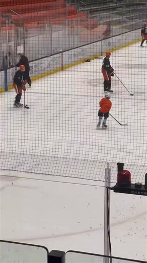 1.8K views · 204 reactions | Radko Gudas skated with his son after practice today. Troy Terry joined with some Corey Perry like antics. Maybe we should call him “Troy Perry”   Zach Cavanagh | Ducksnpucks | Facebook