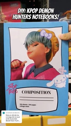 DIY KPOP DEMON HUNTERS Notebooks #kpopdemonhunters #diy #papercraft #cute #craft #crafts #paper#asmr