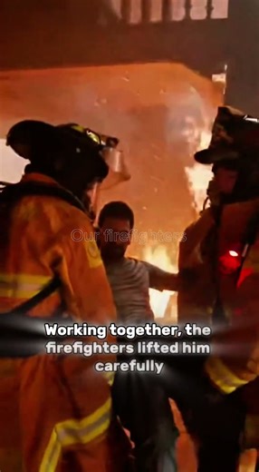 Firefighter Saves a Man from Flames #firefighter #rescue