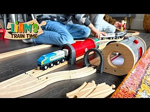 Building a Giant Wooden Train Track in My Living Room