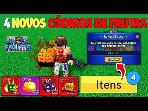 4 NOVOS CÓDIGOS SECRETOS DE FRUTAS + TODOS OS CÓDIGOS DO BLOX FRUIT....