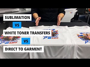 What's the Difference? | Sublimation, White Toner Transfers & Direct to Garment Printing