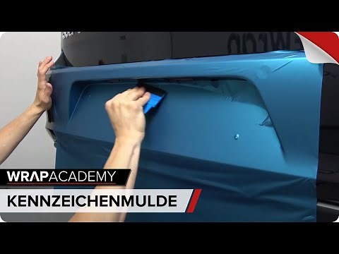 Folieren - Kennzeichenmulde VW Golf 7