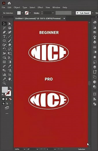 Adobe Illustrator 2025 Tips - How to insert text into shape like a PRO #graphicdesign