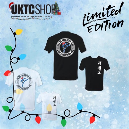 🎅✨ Limited Edition UKTC Script T-Shirts – Pre-Order Now! 🥋🔥 Show off your Taekwon-Do pride with our exclusive Script T-Shirts, designed for comfort, style, and everyday wear. 💪 Perfect for training, travel, or casual days, and a great Christmas gift for any TKD student or instructor! 🎁🎄 🗓️ Pre-orders close 10th December 🚚 All pre-orders guaranteed for Christmas delivery – last day 18th December! These are limited edition, so once they’re gone — they’re gone! ⏰ 👉 Shop now: https://uktcsh