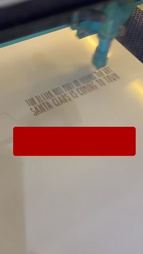 I love using whiteboard for engraved signs and ornaments! #thunderlaser #lasercutting #lasersvgcutfile #thunderlaserusa #christmascrafts | LuLubean Designs - She Bought a Laser