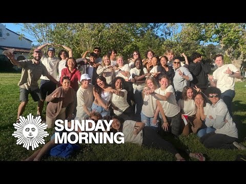 Students making friends across the American divide