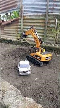 rc excavator huina 1535 : job galian tanah #shorts #toys #alatberat