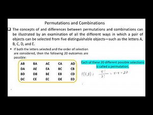 Permutations and Combinations with examples
