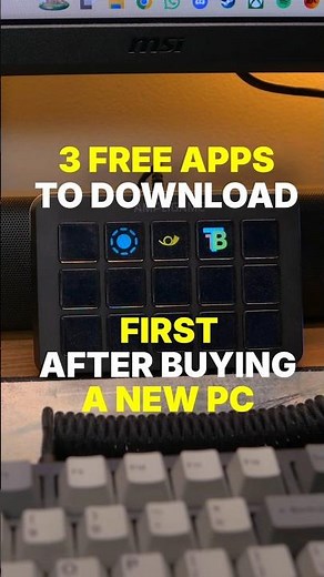 3 FREE Must have apps for your PC! #newpc #newpcbuild #pctips #windowsapps