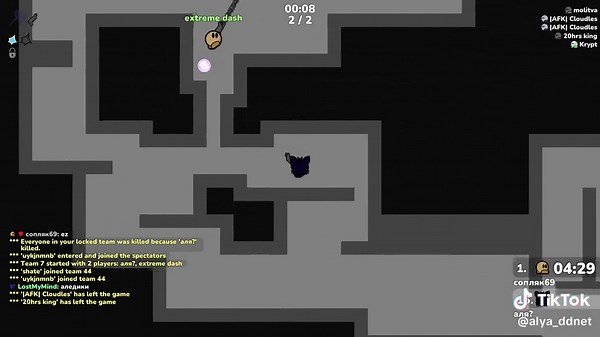 Duo Gameplay on UNDR Hard Map in Teeworlds