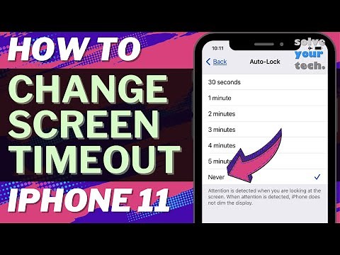 How to Change Screen Timeout on iPhone 11