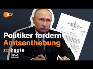 Hochverrat-Vorwurf gegen Putin: Russischer Abgeordneter über gefährliche Initiative | ZDFheute live