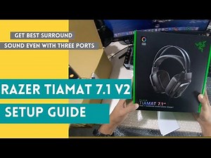 How to Setup or Configure Razer Tiamat 7.1 v2 Surround Sound Headphone on PC