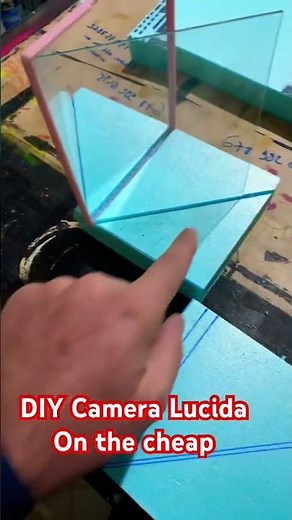 DIY make Camera Lucida on the cheap #cameralucida #drawingtools