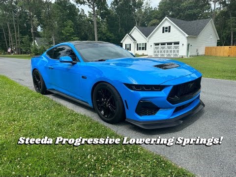 2024 Mustang GT Steeda Progressive Springs Install and Review