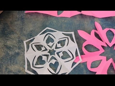 Flower Paper Cutting Design | மலர் காகித டிசைன் 🌸Easy Flower Paper Cutting | Simple Craft Tamil