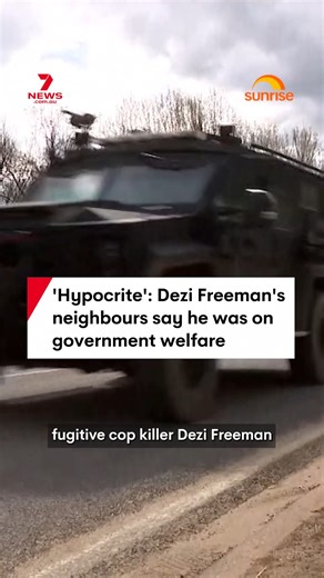 889K views · 5.1K reactions | Dezi Freeman's neighbours have called the alleged cop killer a hypocrite after revealing he got rich on government welfare. #dezifreeman #porepunkah #welfare #centrelink #victoria | 7NEWS Australia | Facebook