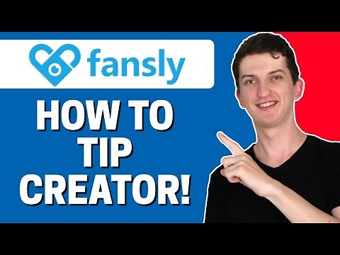 How To Send Money To Creator In Fansly (How To Tip Creator In Fansly