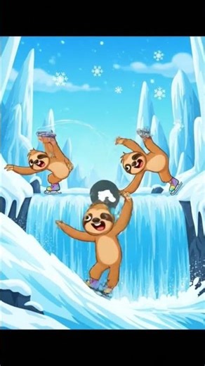 sloth 🦥 🦥 stunt dancing cartoon video #speedsong