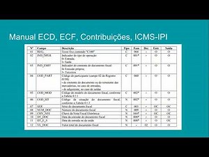 Como interpretar um layout SPED